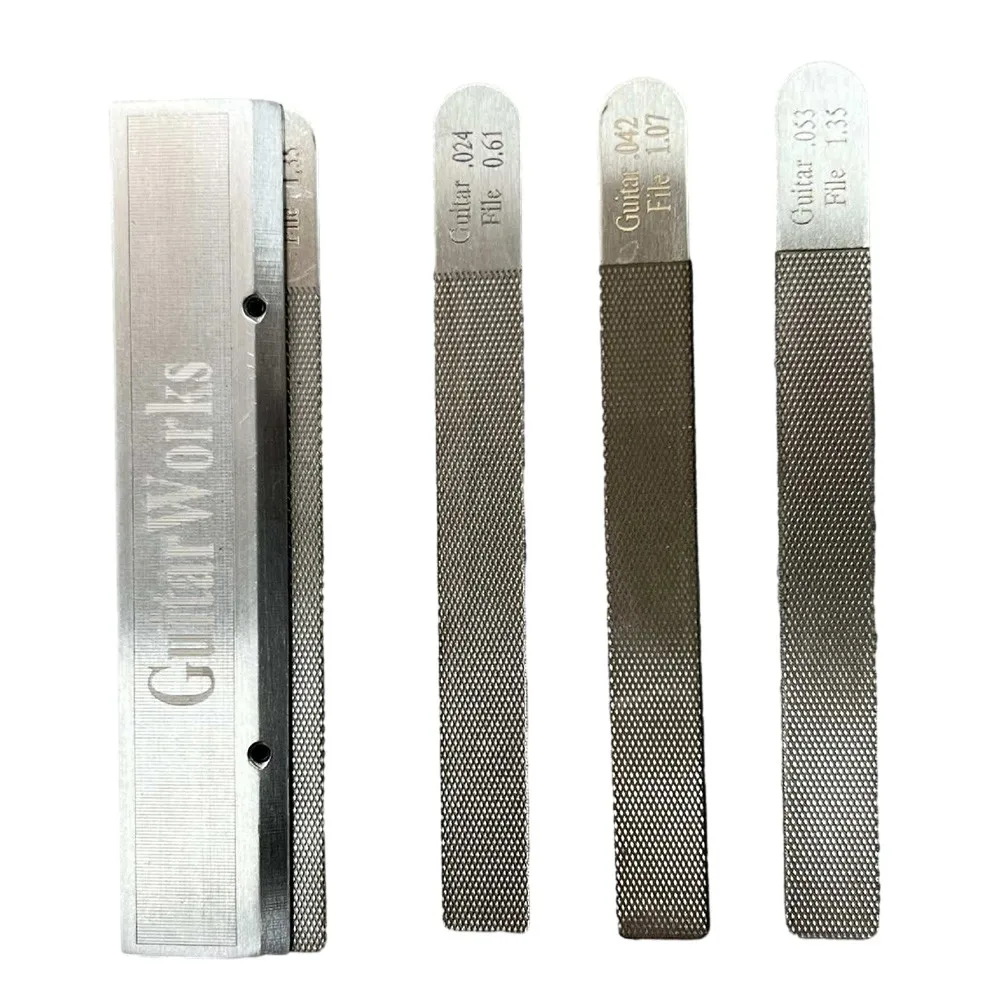 4Pcs/Set Guitar Nut Files Fret Crowning Slot Filing Luthier Repair Tool ...