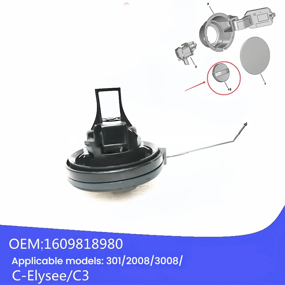 Car Oil Fuel Filter Fuel Tank Cap 1609818980 for Peugeot 301 3008 508 ...