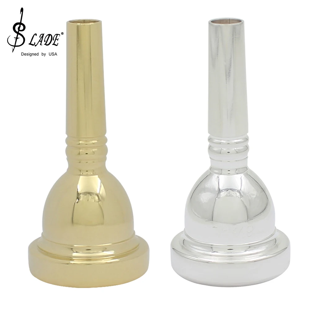 SLADE-Alto-Trombone-Mouthpiece-Gold-Silver-Plated-Brass-Musical ...