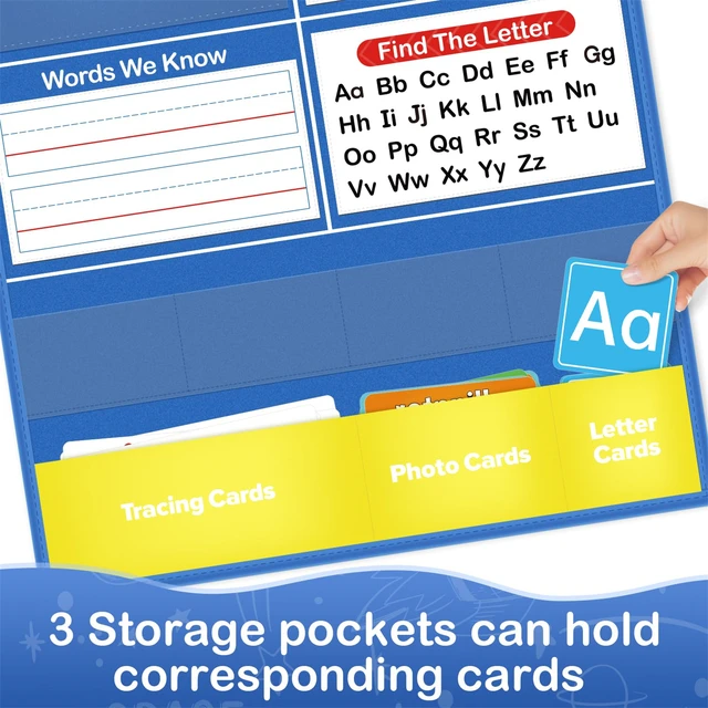 Interactive Pocket Chart For Kindergarten Alphabet Learning Pocket ...