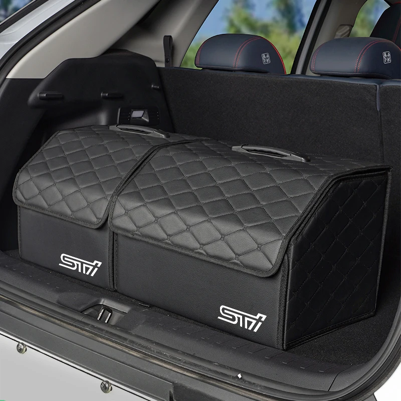 Car Trunk Organizer Box Leather Folding Storage Box Tools For Subaru ...
