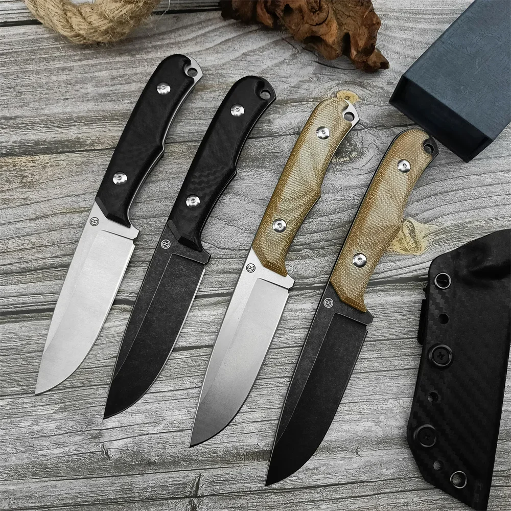 High-Quality-Fixed-Blade-Knife-Outdoor-Hunting-Cutting-Knife-D2-Blade ...