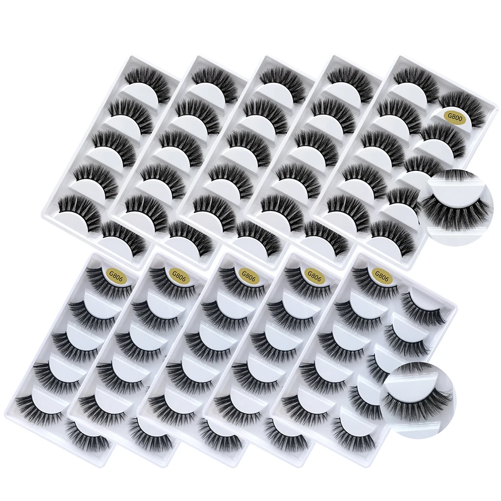5-10-20-50-Boxes-3D-Mink-Lashes-False-Eyelashes-Handmade-Wispy-Fluffy ...