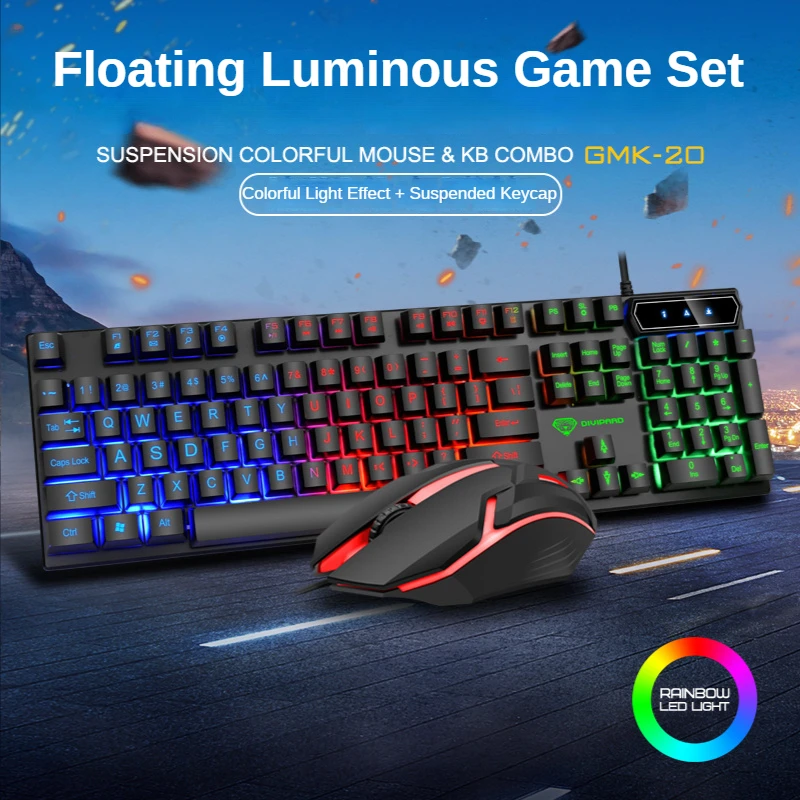 GMK-20 104 Keys Glowing Universal Low Price Banda Rgb Clavier Gamer ...