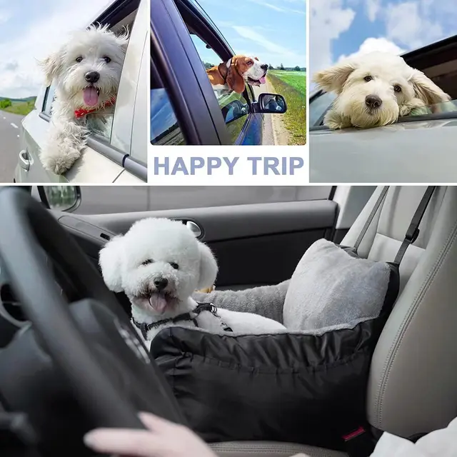 Small Dog Car Seat Lealchum Dog Car Seat Up To 30 Lb Dogs 2 Adjustable ...