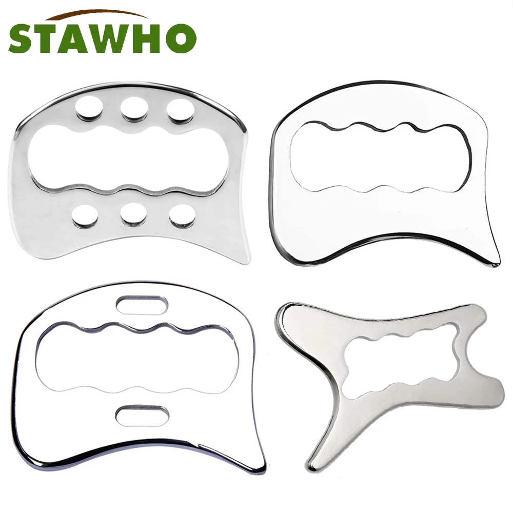 Stainless-Steel-Gua-Sha-Massage-Scraping-Tool-Muscle-Scraper-Soft ...