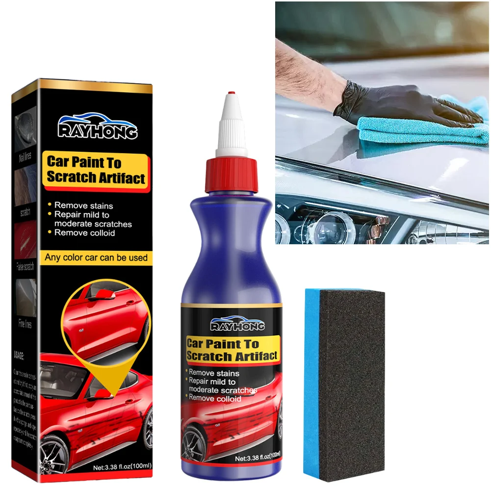 100ml-Car-Scratch-Remover-Paint-Restorer-w-Sponge-Paint-Scratch-Repair ...