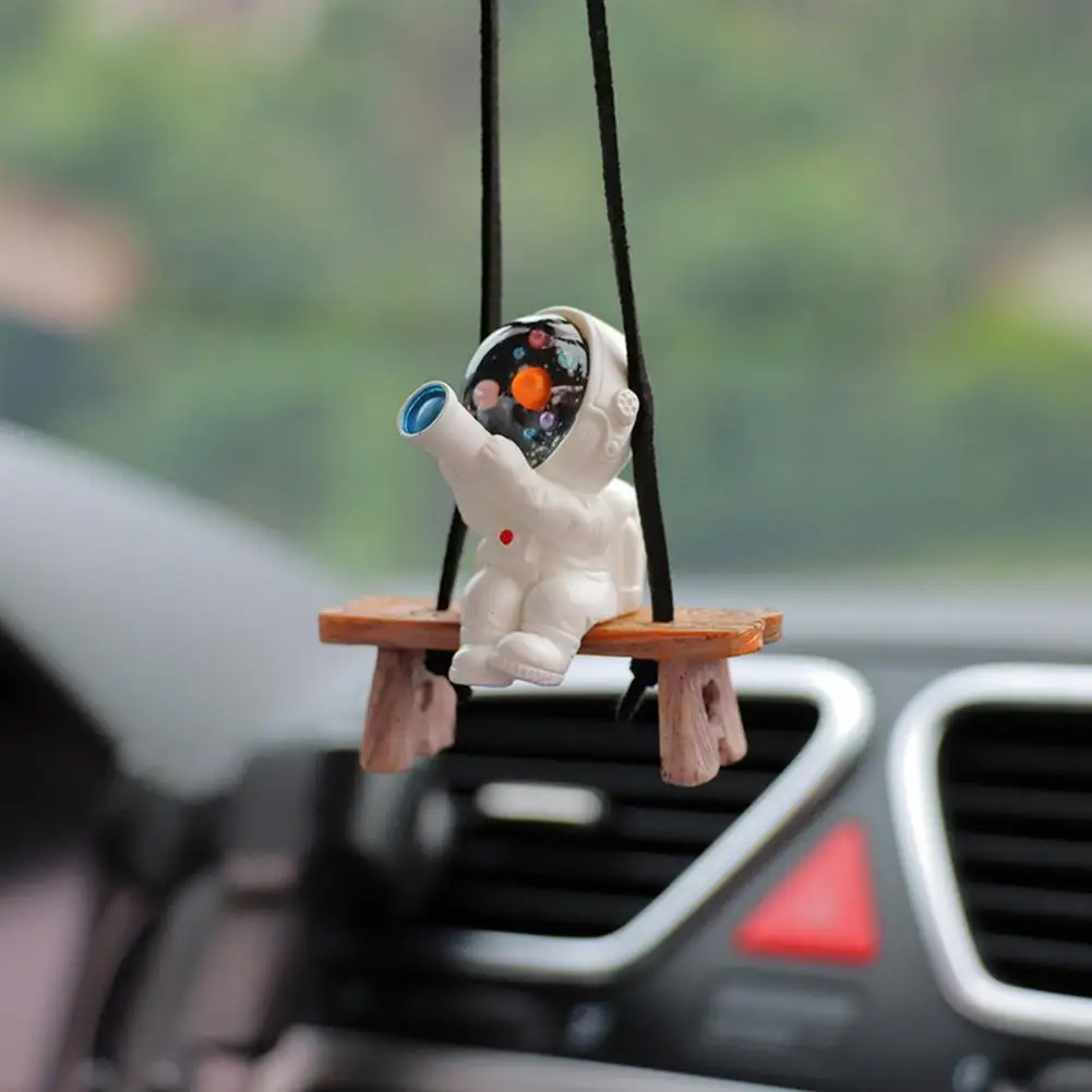 Resin-Astronaut-Hanging-Decoration-Car-Swing-Craft-Auto-Rearview-Mirror ...