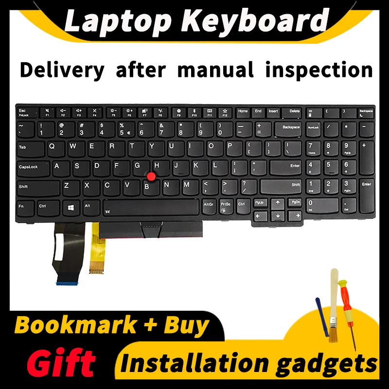 Laptop-Replacement-Keyboard-for-Lenovo-ThinkPad-E580-E585-E590-E595 ...