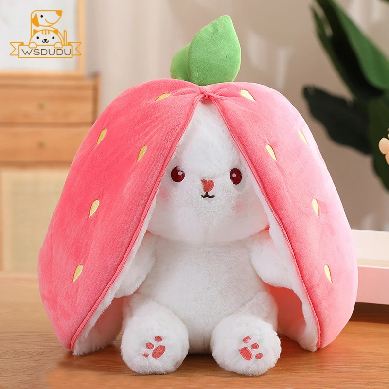 Boneka-stroberi-kelinci-reversibel-lucu-mainan-boneka-Mini-buah-lembut ...