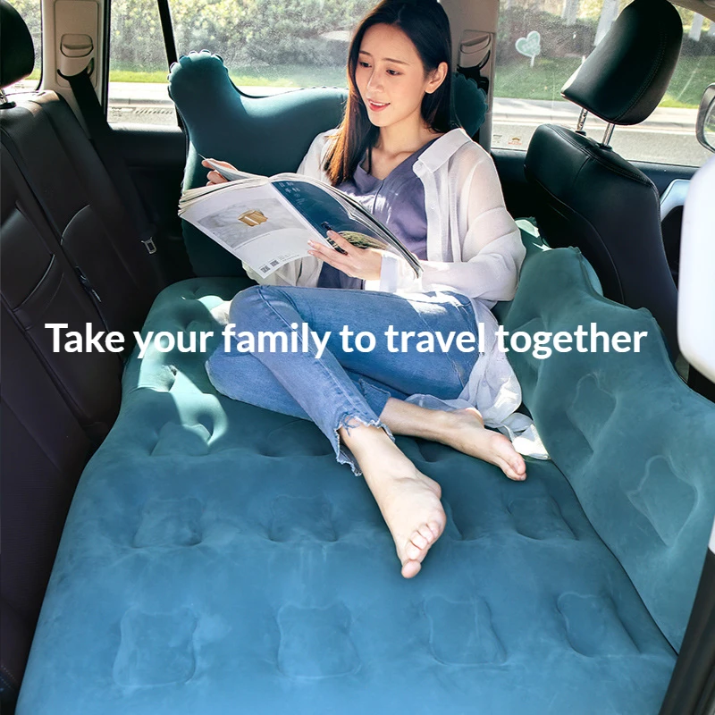 자동차 팽창식 매트리스 자동차 인테리어 액세서리 접이식 침대 Suv용 수면 침대 자가 운전 여행 침대 팽창식 침대