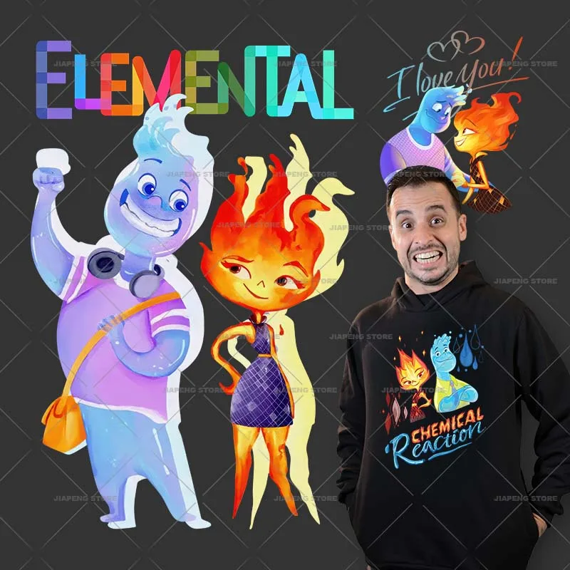 Disney Elemental Printed Iron on Heat Transfer Vinyl Stickers For ...