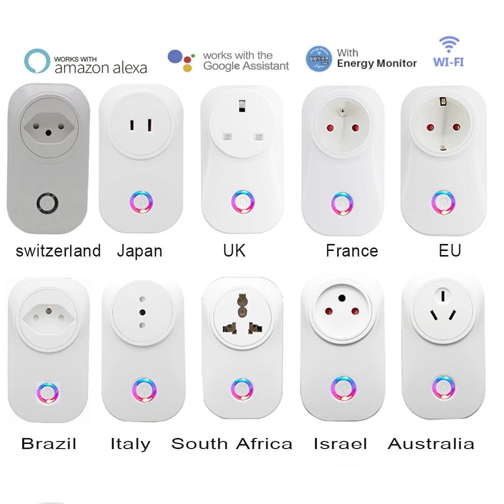Smart-life-WIFI-Smart-Socket-Plug-EU-UK-AU-BR-FR-JP-Israel-Ita-Swit ...