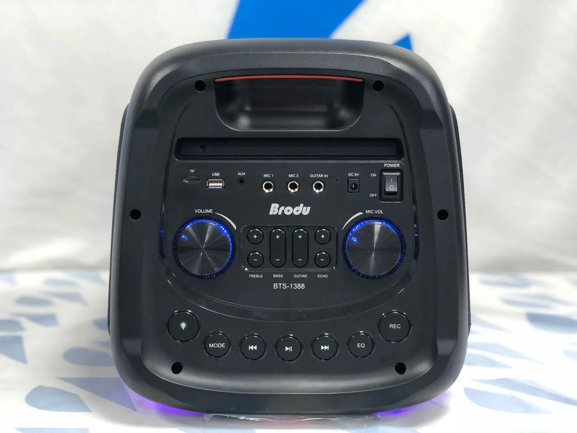 KTS Brodu speaker BTS-1388 Wireless Portable Speaker dual 8 inch BT ...