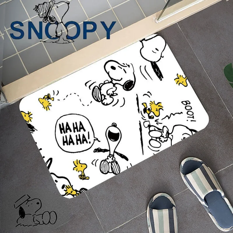 Snoopy-Floor-Mats-Cartoon-Diatomaceous-Earth-Foot-Mats-Bathroom ...