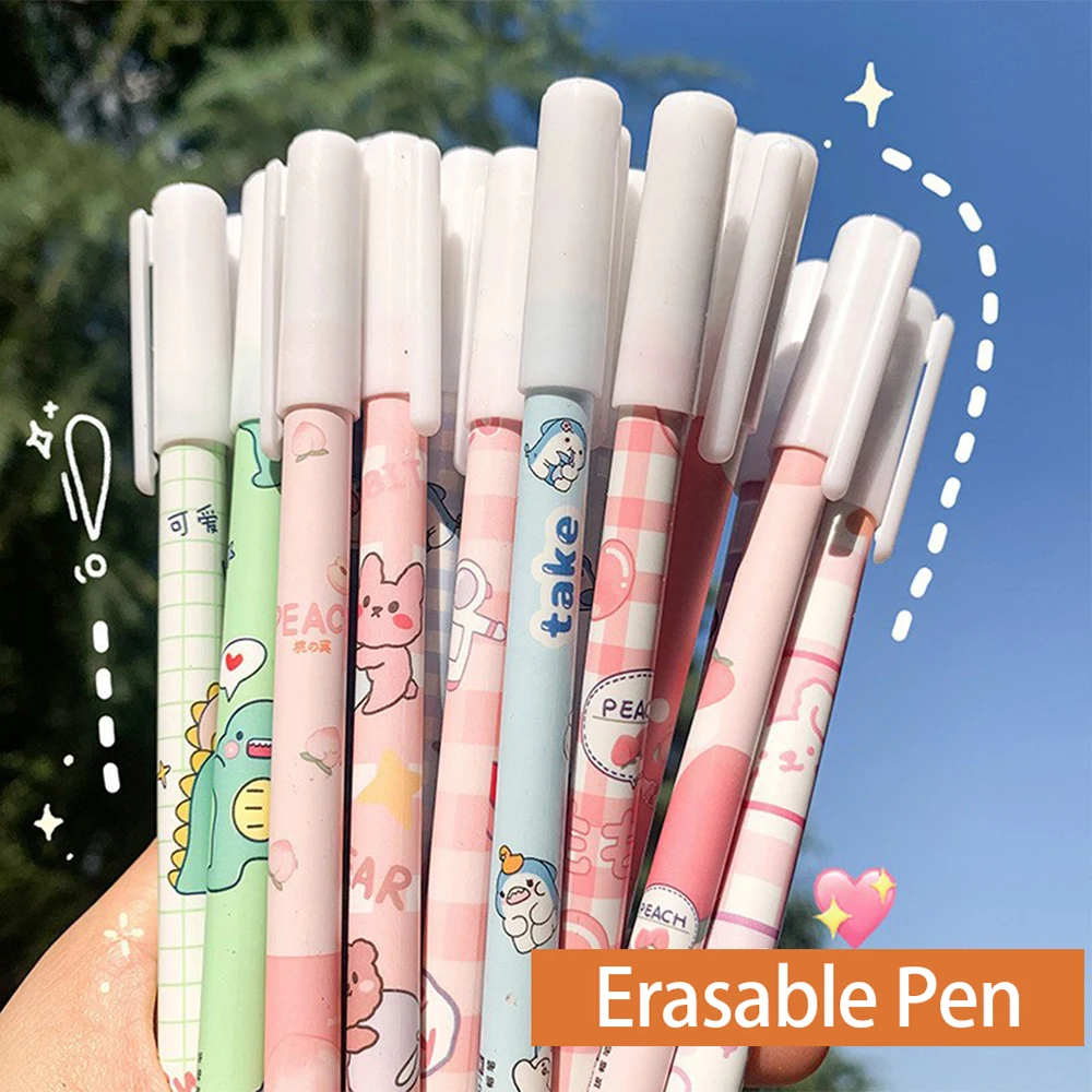 6Pc-Set-0-5mm-Ballpoint-Pen-Kawaii-Cartoons-Neutral-Erasable-Pen-Blue ...