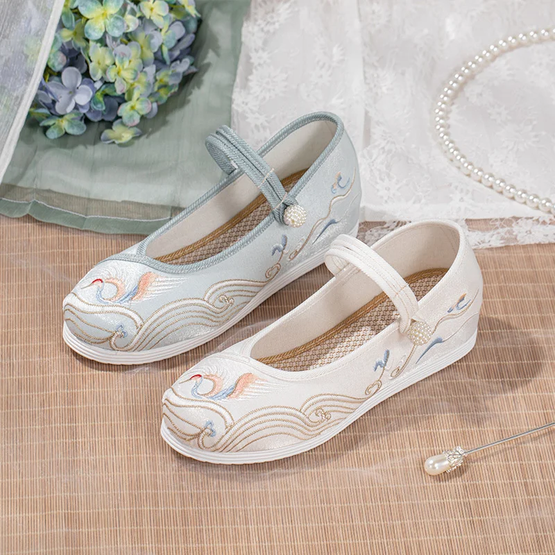 Chinese Women Hanfu Shoes Ancient Traditional Dance Performance Wedding ...