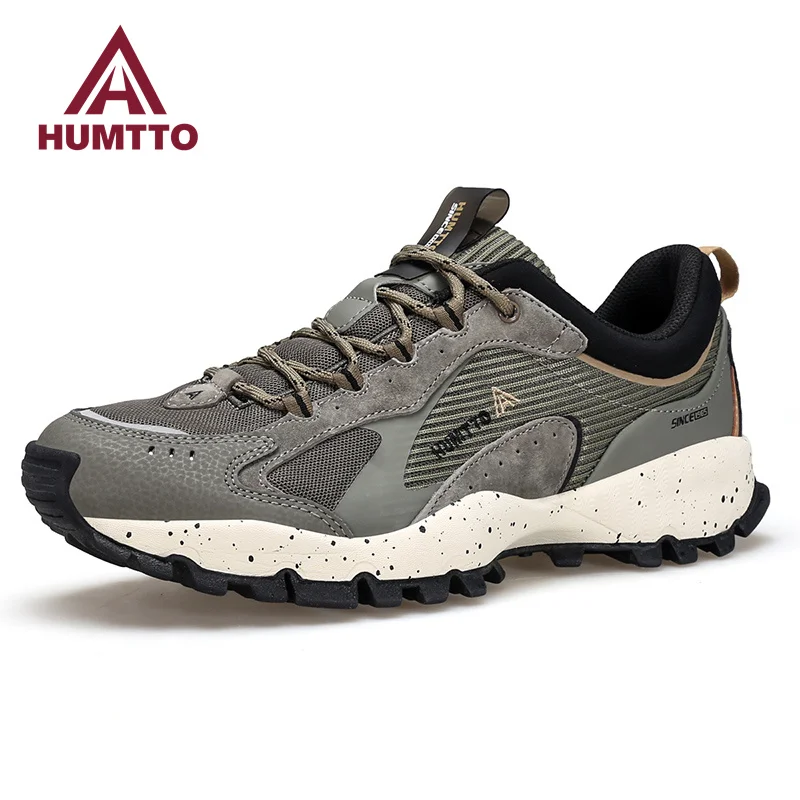 Humtto Breathable Man Sneakers | Humtto Men Trekking Shoes | Leather ...