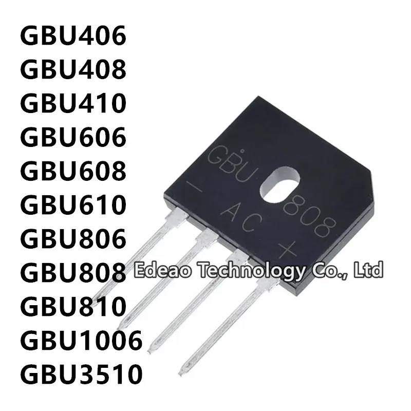 10pcs-lot-Rectifier-bridge-Rectifiers-DIP-4-GBU406-GBU408-GBU410-GBU606 ...