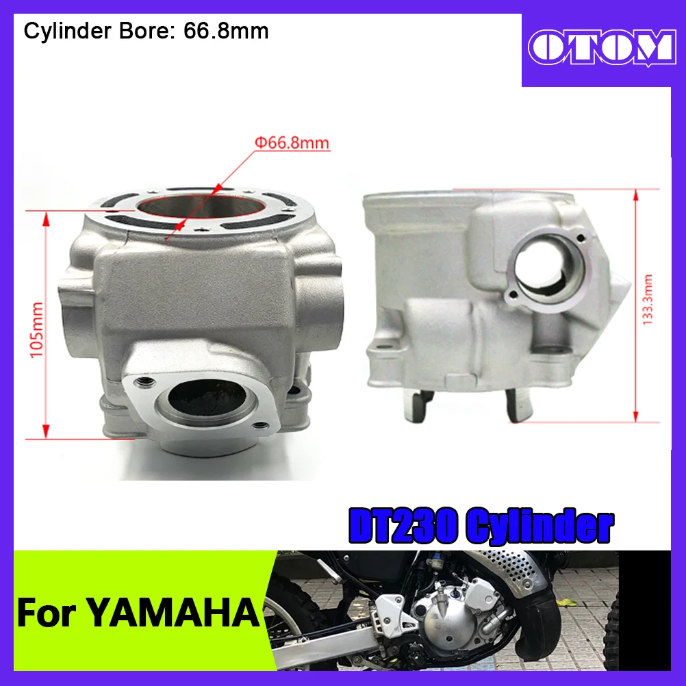 OTOM Motocross 66.8mm Air Cylinder Block Motorcycle Engine Cylinder ...