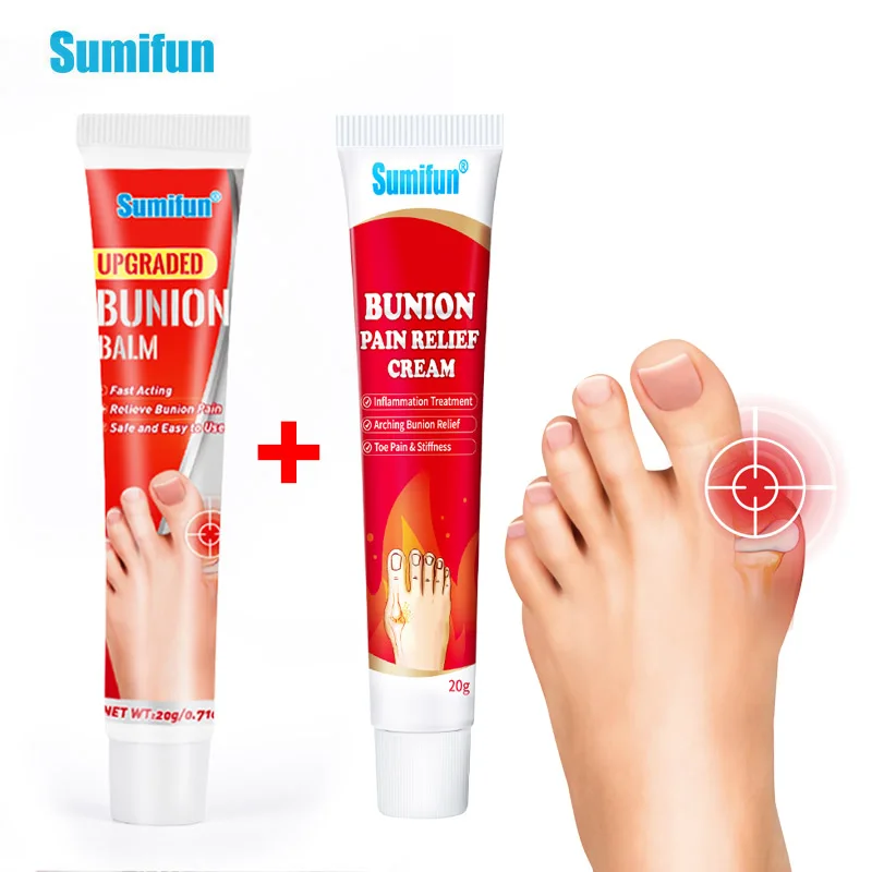 2Pcs Sumifun New Gout Cream Bunion Hallux Valgus Treatment Ointment ...
