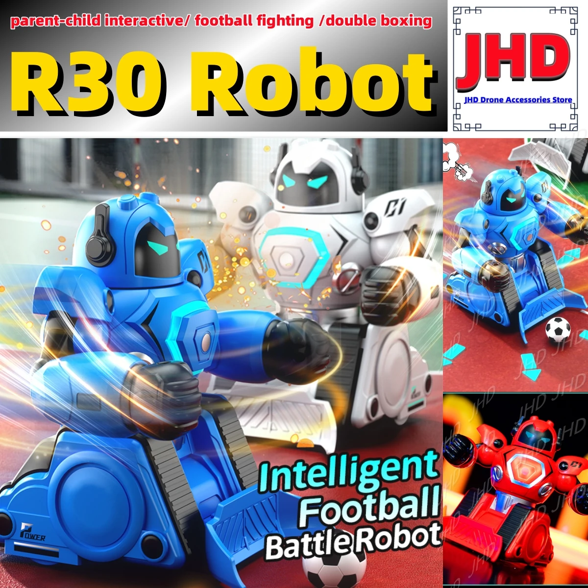 JHD-2024-New-R30-Parent-Child-Interactive-Fighting-Robot-Double ...