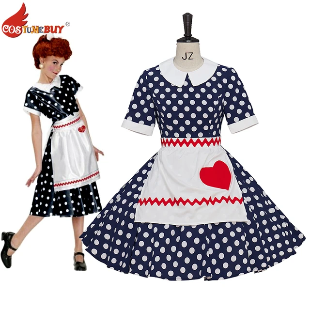 I Love Lucy In Color Polka Dot Dress