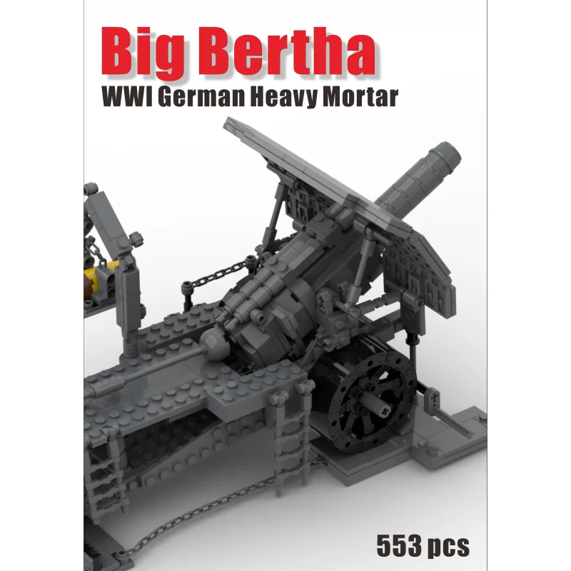 Ww1-German-Military-Building-Blocks-MOC-Big-Bertha-Heavy-Mortar-Tank ...