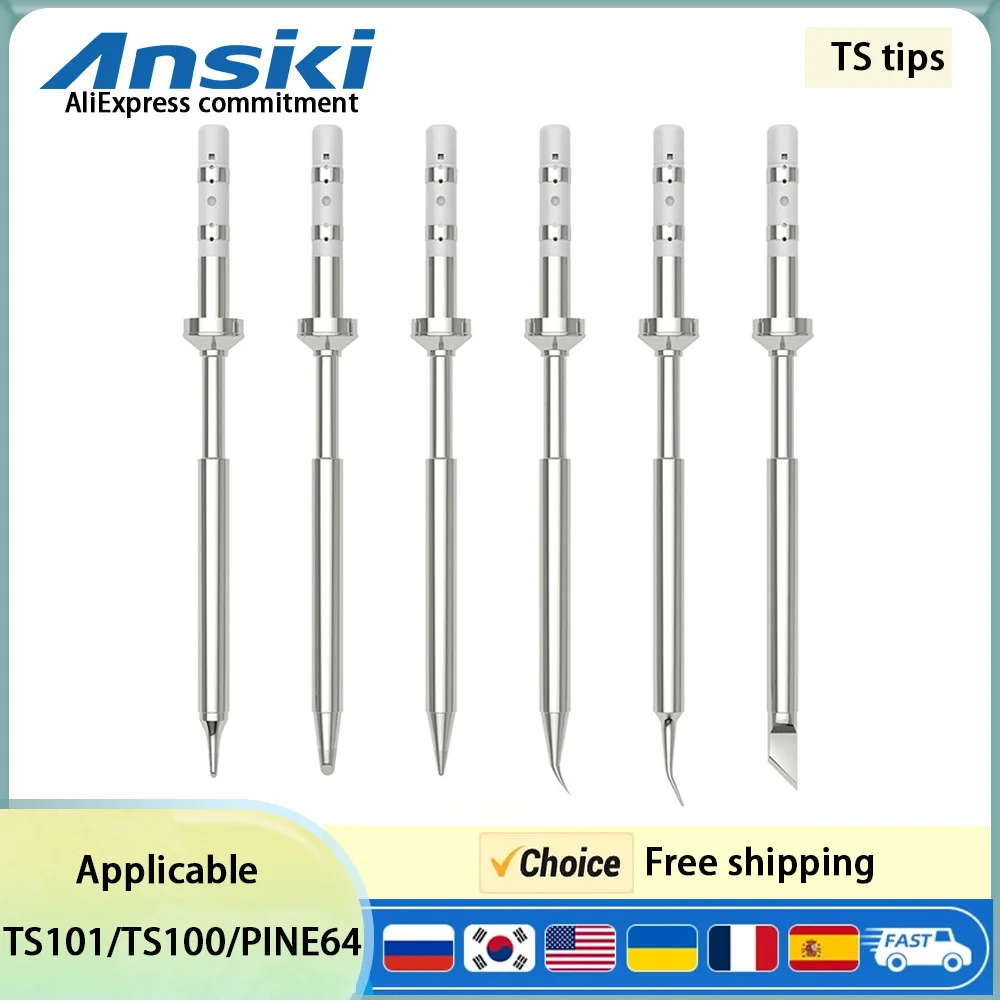 Pine64-ts101-ts100-Soldering-Iron-Tips-Pinecil-V2-V1-Replacement-Various-Models-fine-kit ...