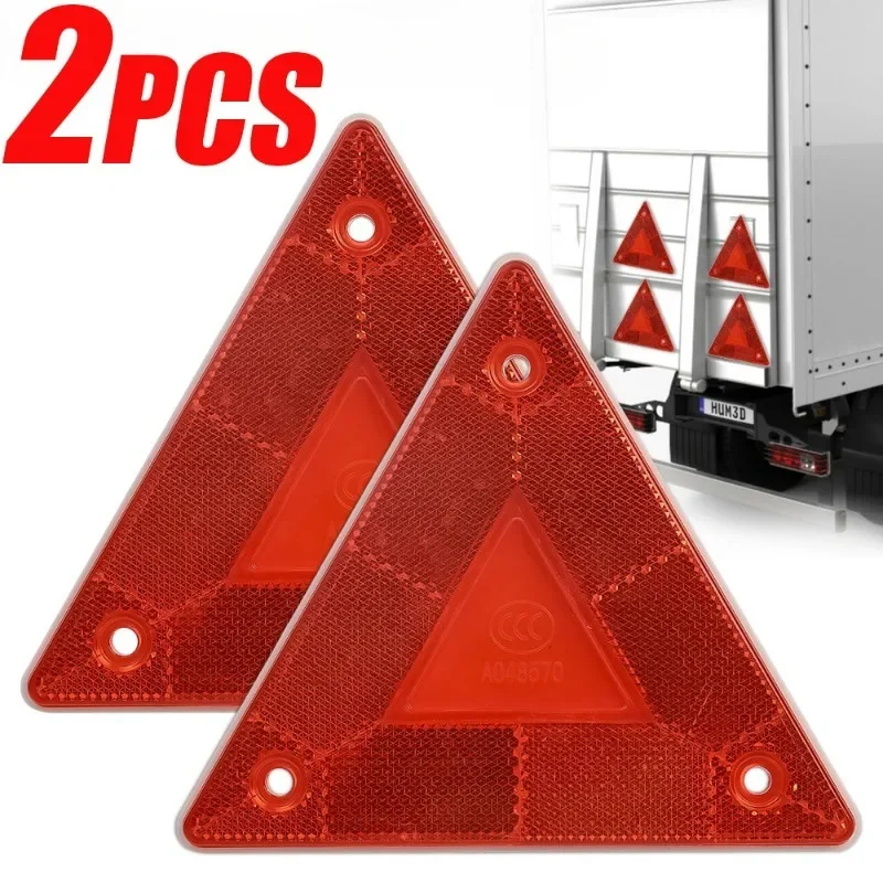 2-1Pcs-Triangle-Warning-Reflective-Strips-Vehicle-Stop-Warning-Sign-Red ...