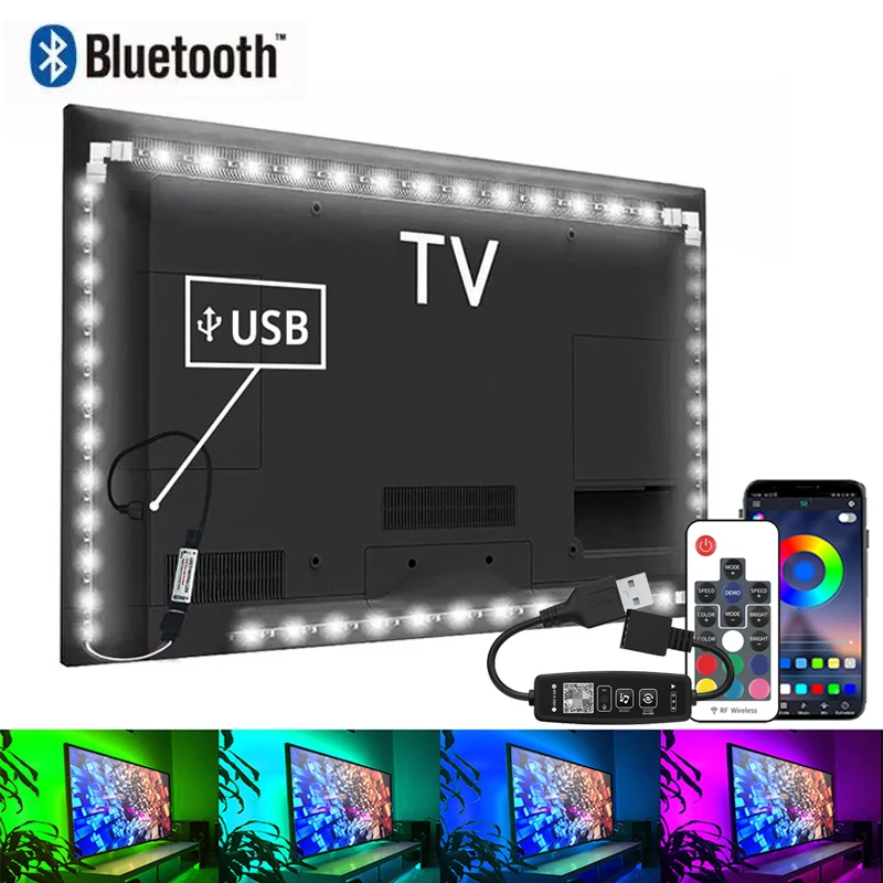 Led-Strip-Light-Music-Sync-Rgb-Led-Tape-Light-Bluetooth-Wifi-Usb-5V-Rgb ...