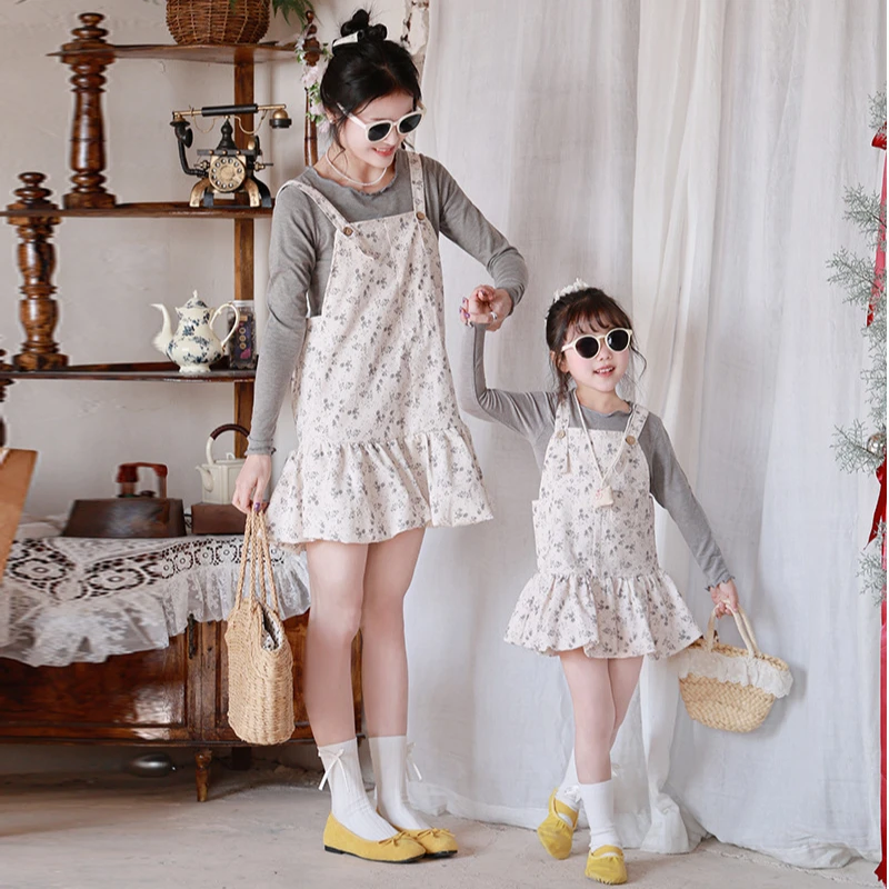 Mother and Baby Girl Sleeveless Dress Outfits Mom and Daughter Matching ...