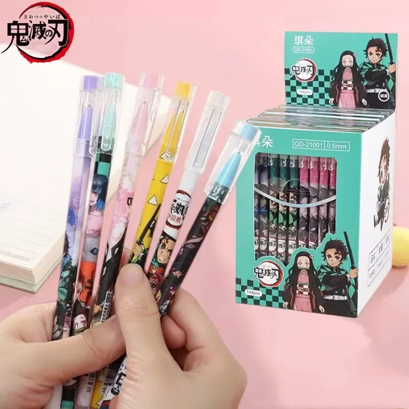 6Pcs-Set-Demon-Slayer-Gel-Pens-Anime-Cartoon-Figure-Kimetsu-No-Yaiba ...