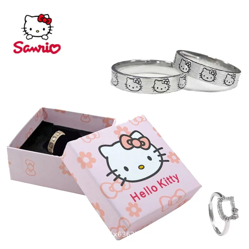 Anime-Figures-Sanrio-Hello-Kitty-Ring-Cute-Cartoon-Girls-Ring-Kids-Open ...