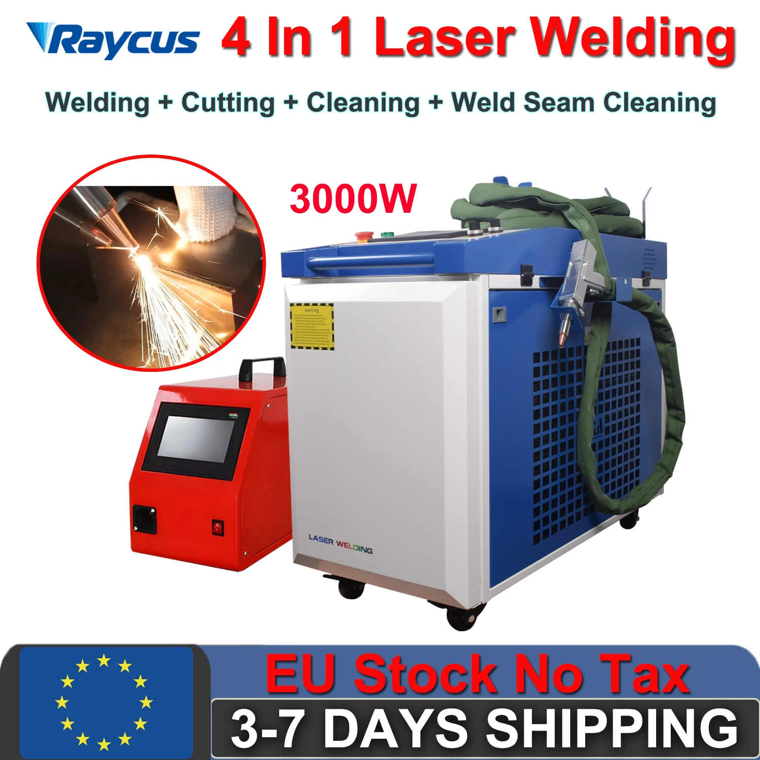 3000W-Raycus-Fiber-Laser-Welding-Handheld-4-in-1-Welding-Cleaning ...