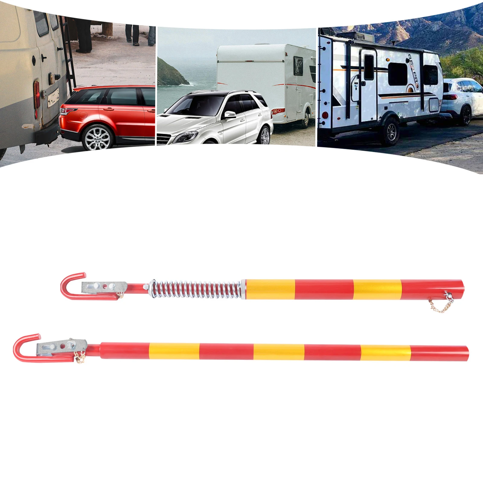 5000Kg 5 Ton Steel Towing Bar Pole Recovery Tow Pole For Car Van Truck ...