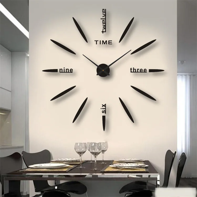 3D-Luminous-Wall-Clock-Stickers-DIY-Digital-Clock-Frameless-Silent ...