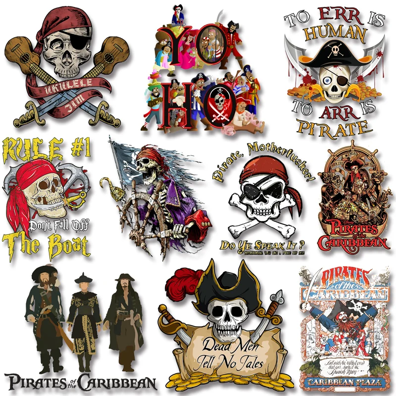 Pirates Caribbean Transfer | Pirates Caribbean Patches | Caribbean Heat ...