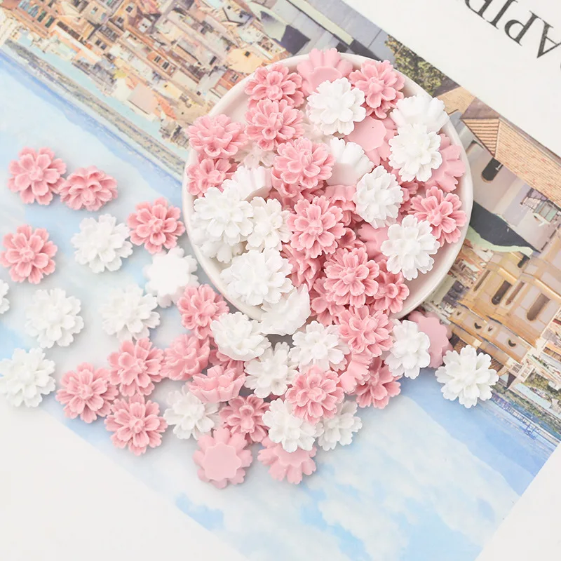 DIY Resin Mela Daisies flower Sunflower receptacle 50PCS 12mm