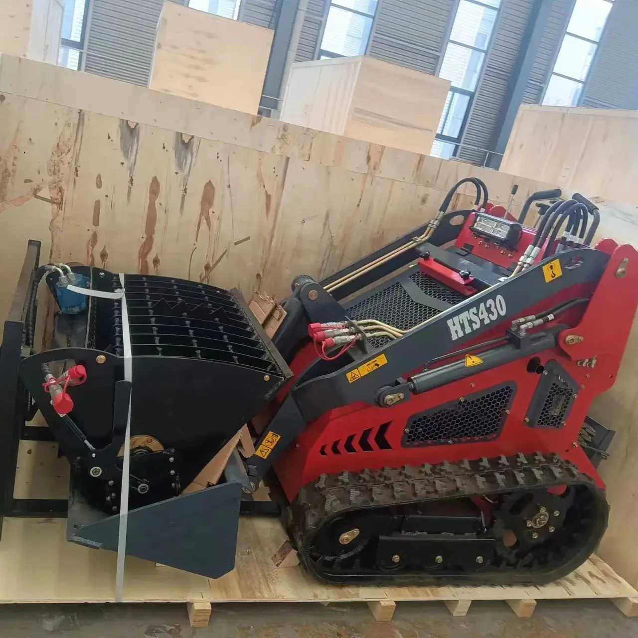 New-Walk-Behind-Mini-Skid-Steer-Compact-Loader-23HP-Track-Steer-Loaders ...