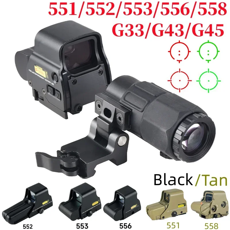 558-G45-G43-G33-Holographic-Collimator-Sight-Red-Dot-Optic-Sight ...