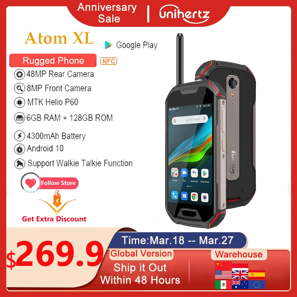 Unihertz-Atom-L-XL-Rugged-Waterproof-Unlocked-Smartphone-6GB-128GB ...