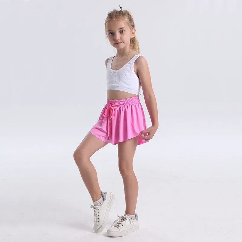 Girls-Shorts-Flowy-Shorts-Paired-with-Spandex-Liner-Two-In-One-Youth ...