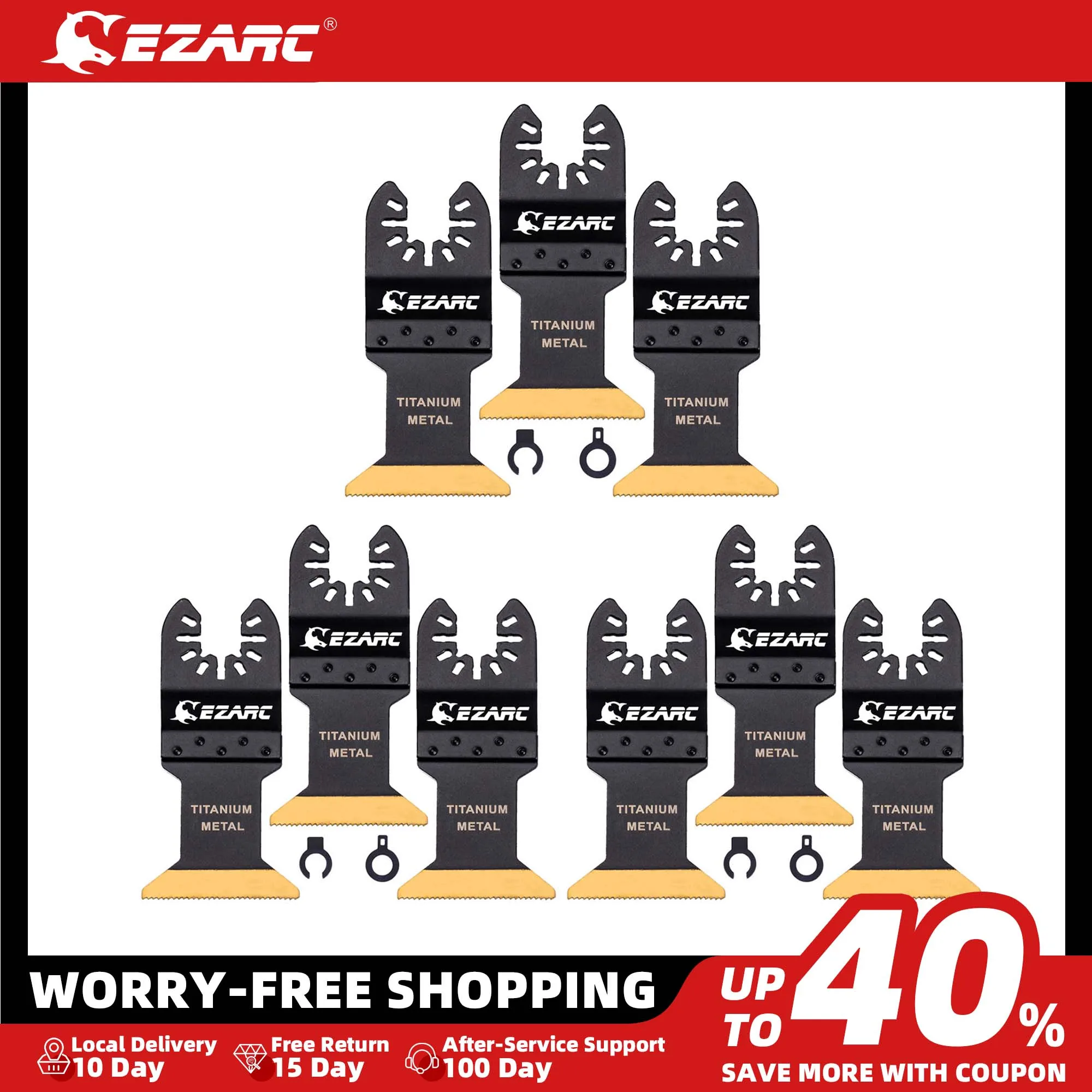 EZARC 3/6/9pcs 티타늄 진동 Multitool 블레이드 나무 금속 진동 도구 톱 블레이드 손톱 나사 절단 3 개/갑| | - AliExpress