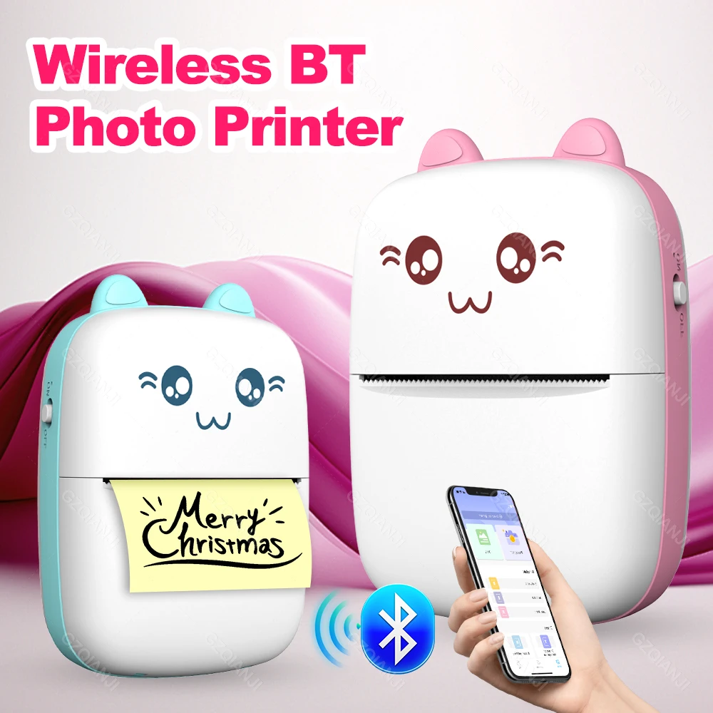 58mm-Bluetooth-Mini-Label-Printer-Smart-Pocket-Photo-Printer-For-Phone ...