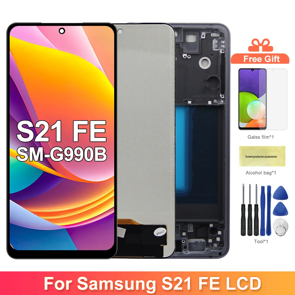 TFT S21 FE For Samsung Galaxy S21 FE LCD Display G990B G990U Display ...