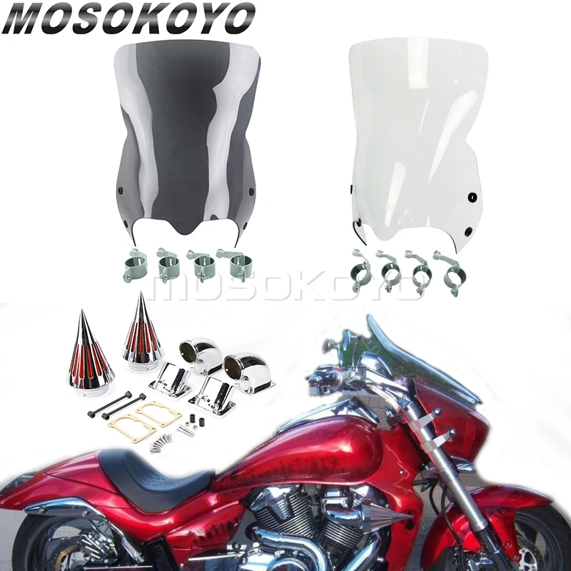 For-Suzuki-Boulevard-M109R-Windshield-Windscreen-Polycarbonate-Wind ...