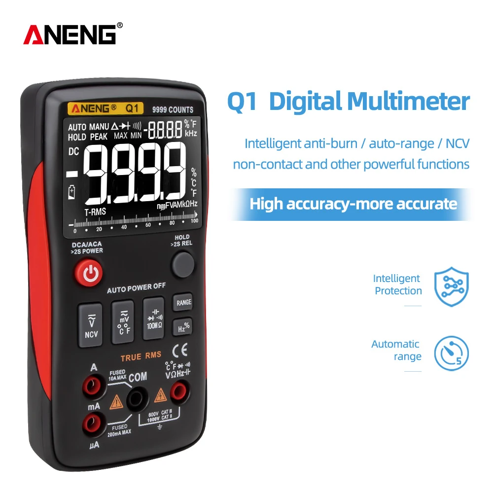 ANENG Q1 True RMS Digital multimeter meter testers automotive ...