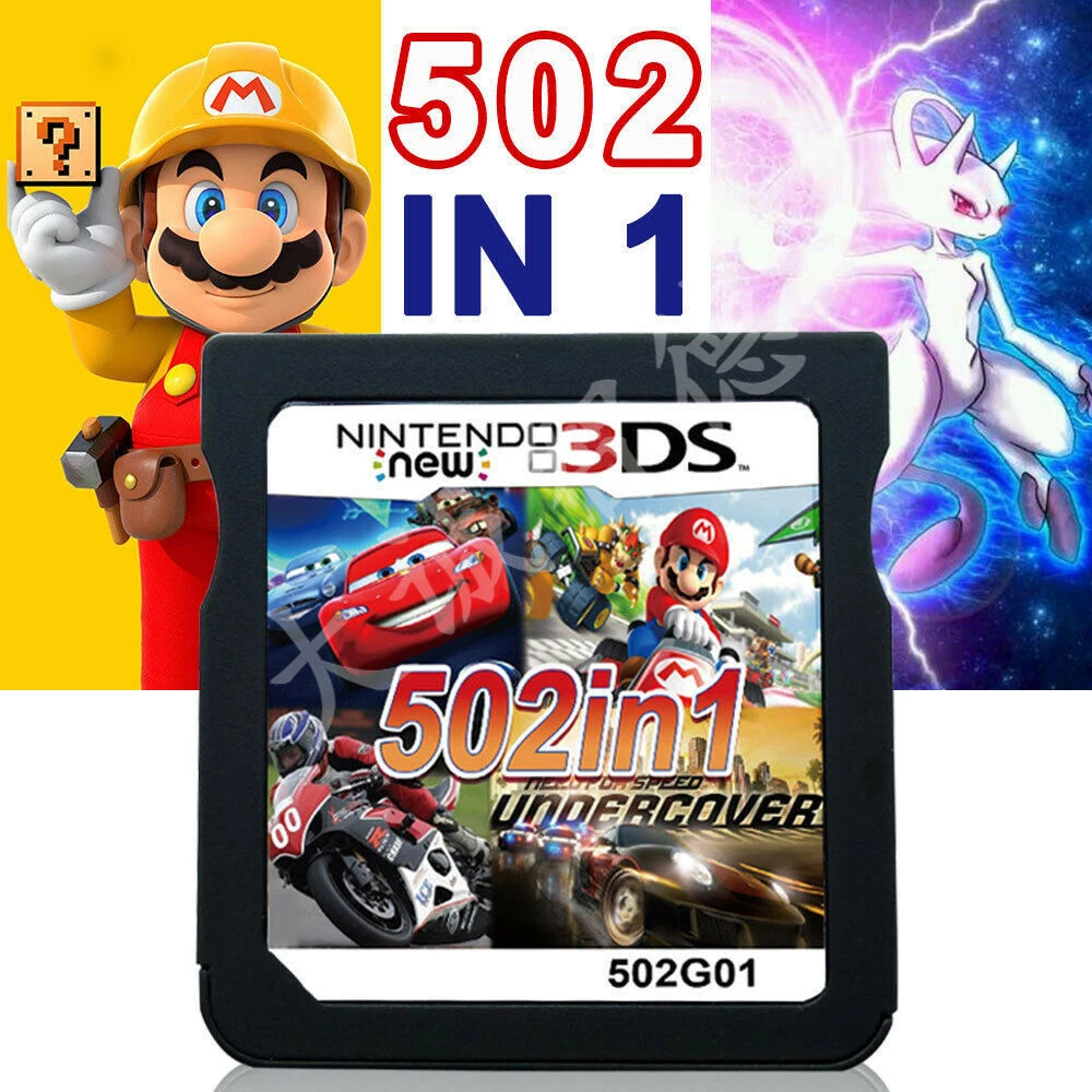 Racing Album 502 Games in 1 NDS Game Pack Card Super Combo Cartridge ...