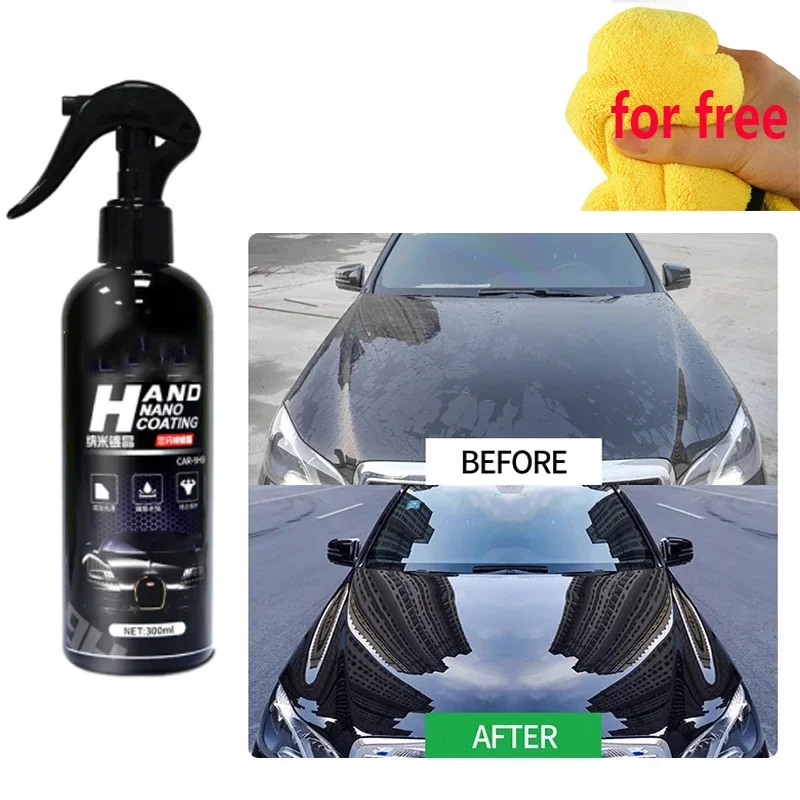 Spray Nano Ceramic Coated Ultimate Glass Polishing Plated Crystal Liquid Hydrophobic Coating Car ...